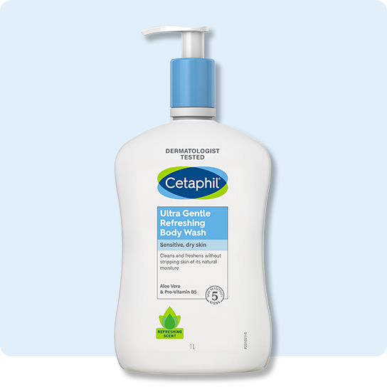 Ultra Gentle Refreshing Body Wash 1L - Cetaphil AU